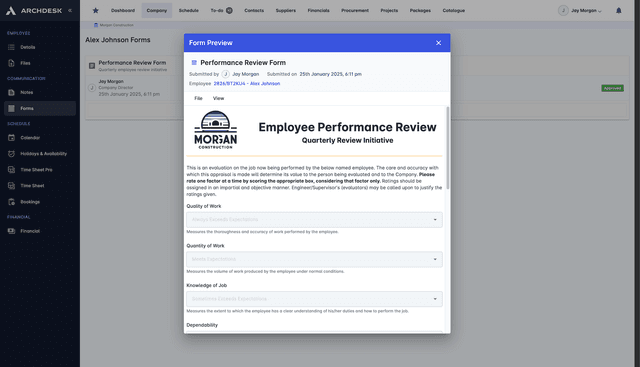 Construction HR Software | Workforce Management | Archdesk