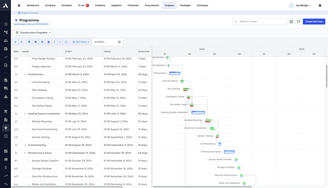 Construction Scheduling Software | Archdesk