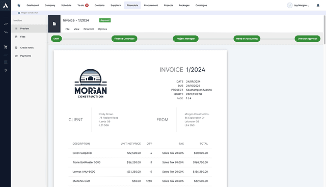Construction Accounting Integration Software | Archdesk
