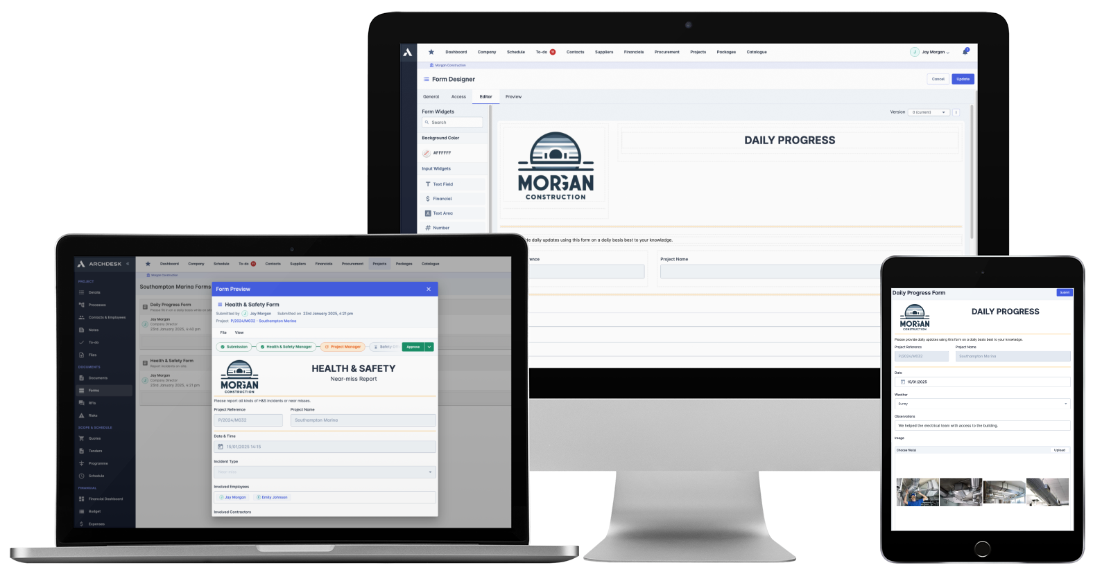 Construction Site Forms Software | Archdesk